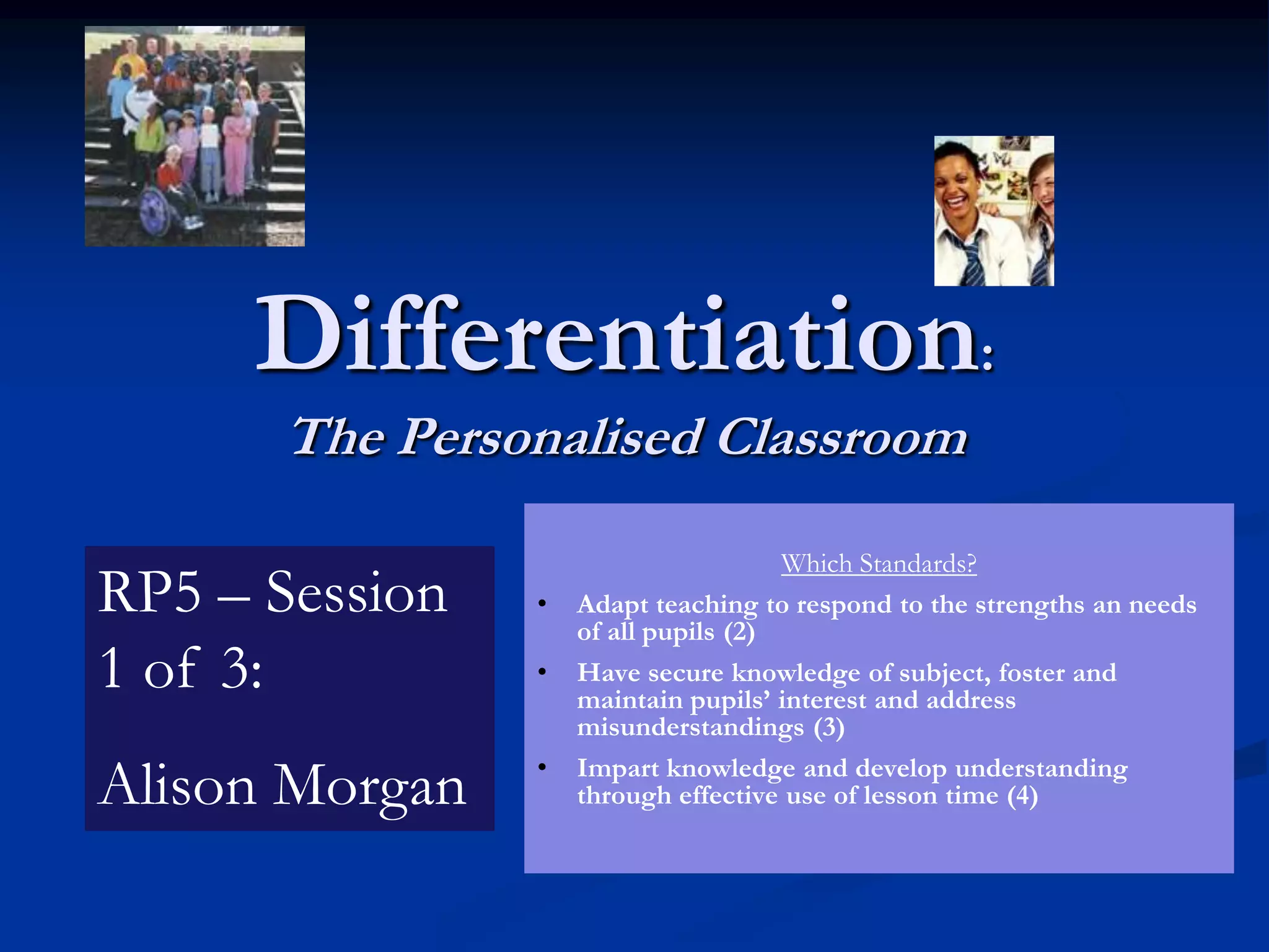 Differentiation (rp5) - session 1 | PPT | Special Education | Education