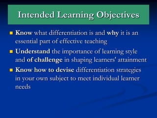 Differentiation (rp5) - session 1 | PPT | Special Education | Education