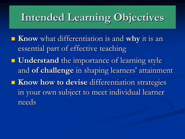 Differentiation (rp5) - session 1 | PPT | Special Education | Education