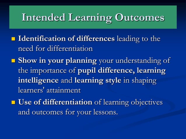 Differentiation (rp5) - session 1 | PPT | Special Education | Education