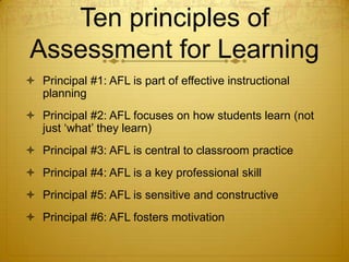 Differentiation & Self Assessment | PPT