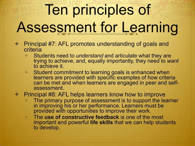 Differentiation & Self Assessment | PPT