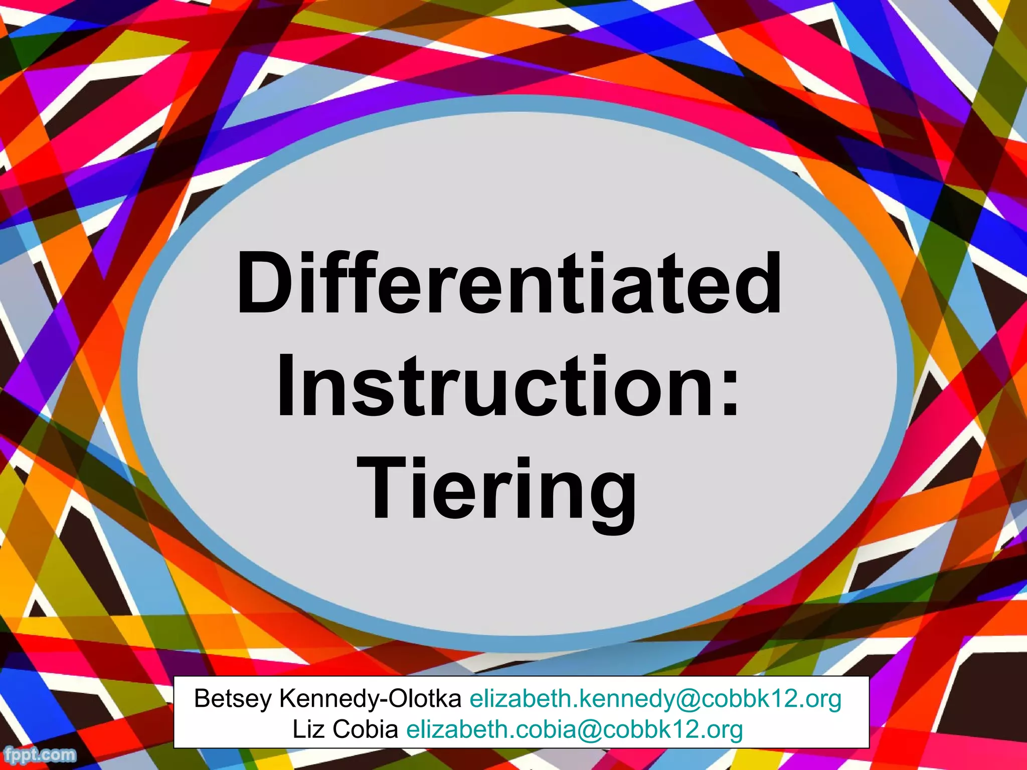 Differentiation tiering | PPT
