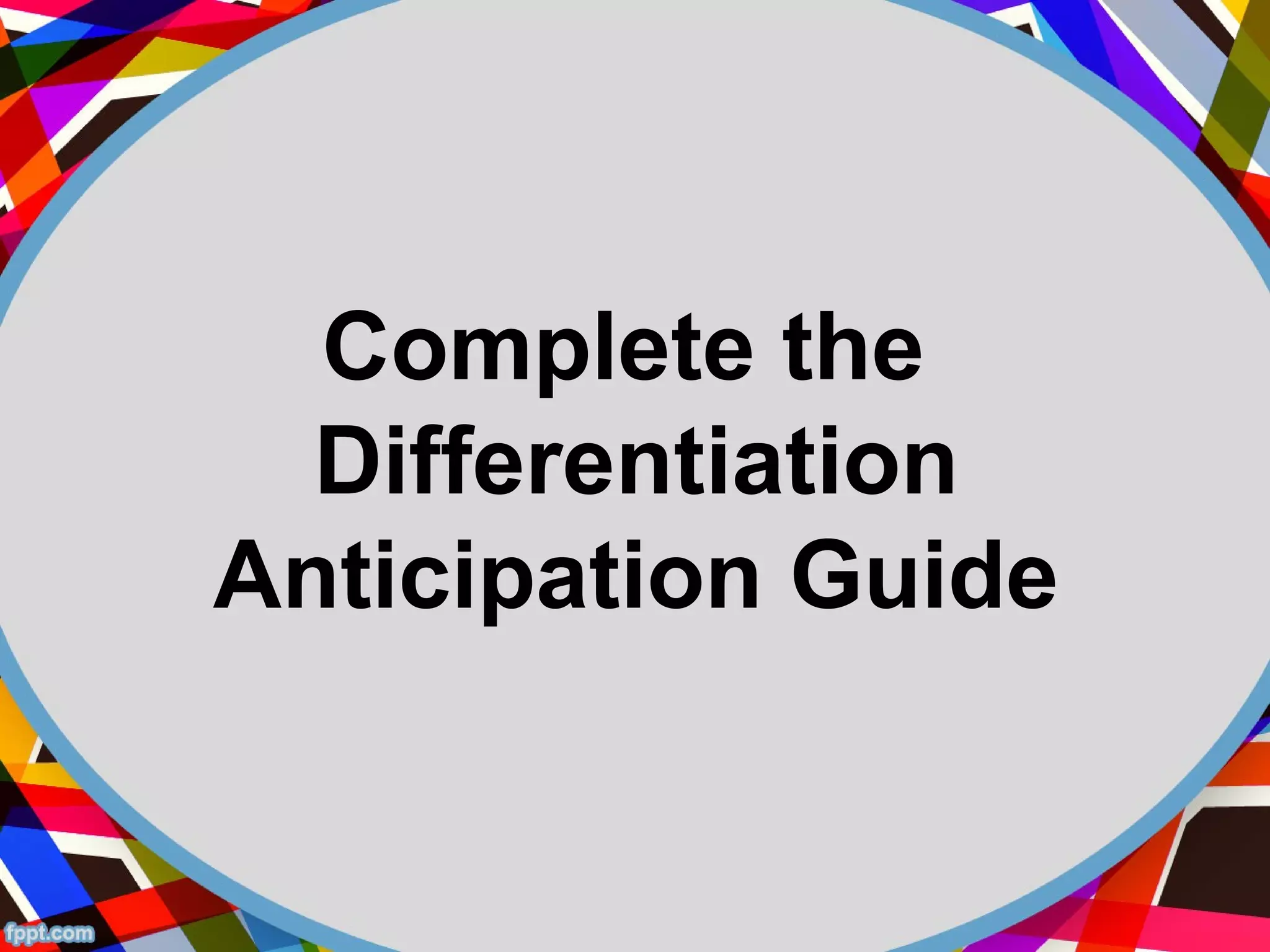 Differentiation tiering | PPT