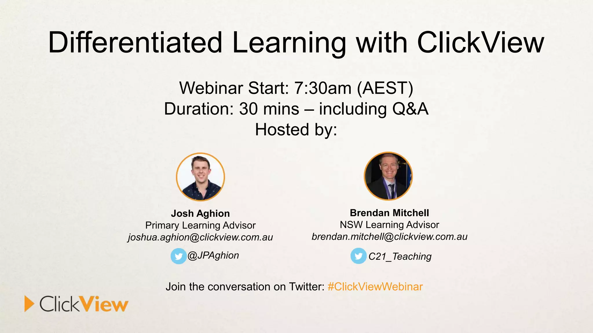 Differentiated Learning with ClickView | PPT