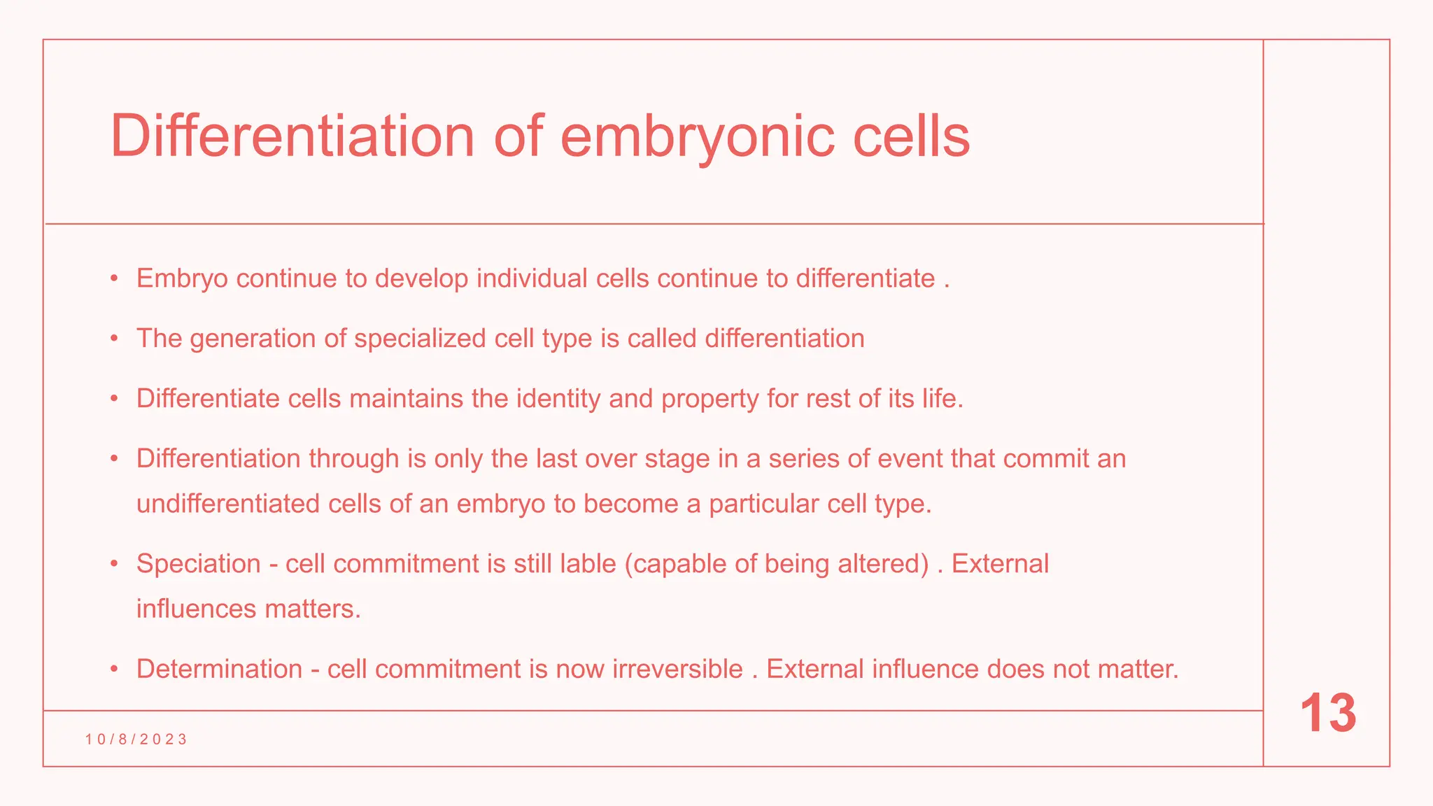 differentiation .pptx | Biological Sciences | Science