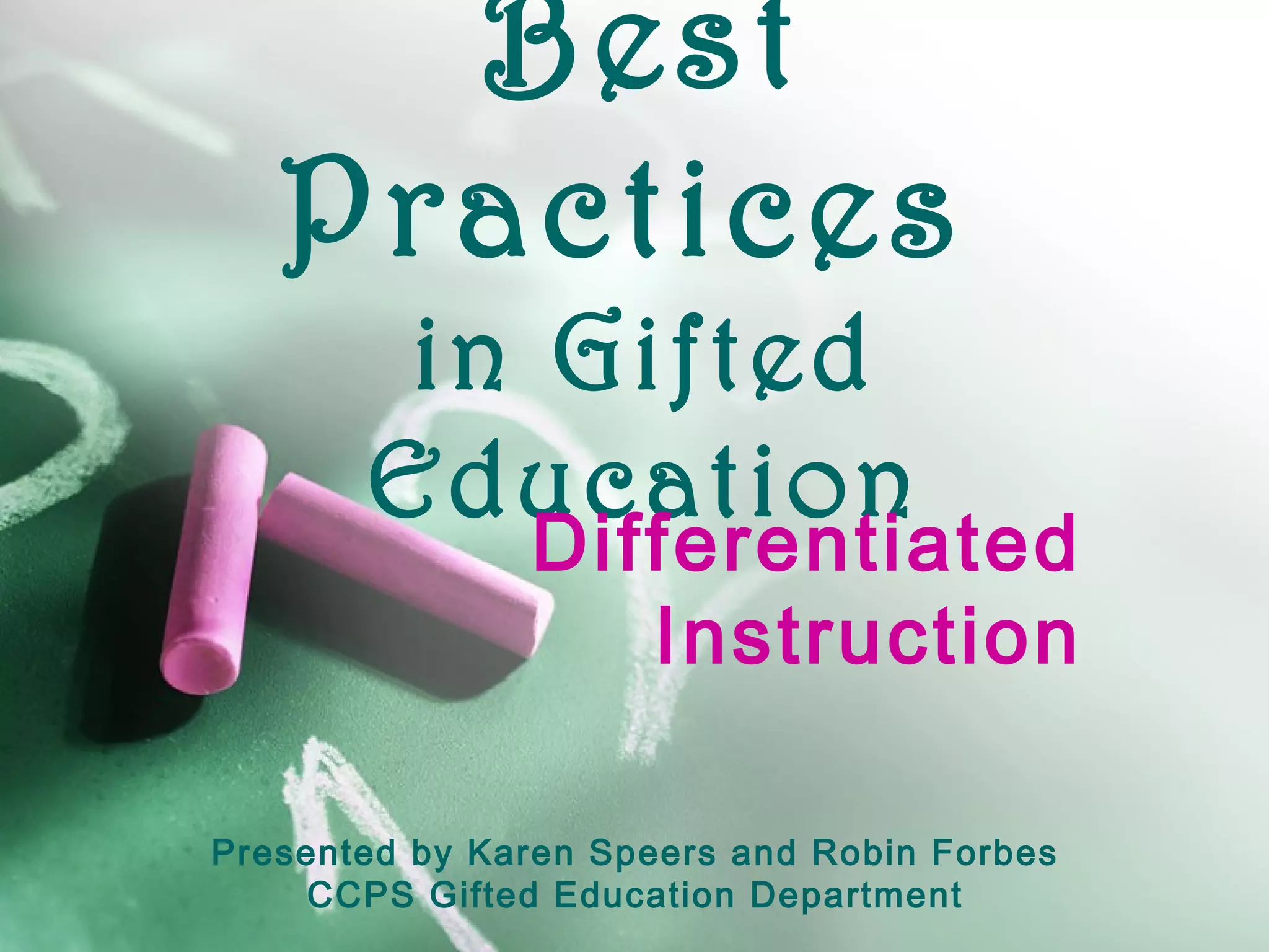 Differentiation 2012[1] | PPT | Educational Assessment | Education