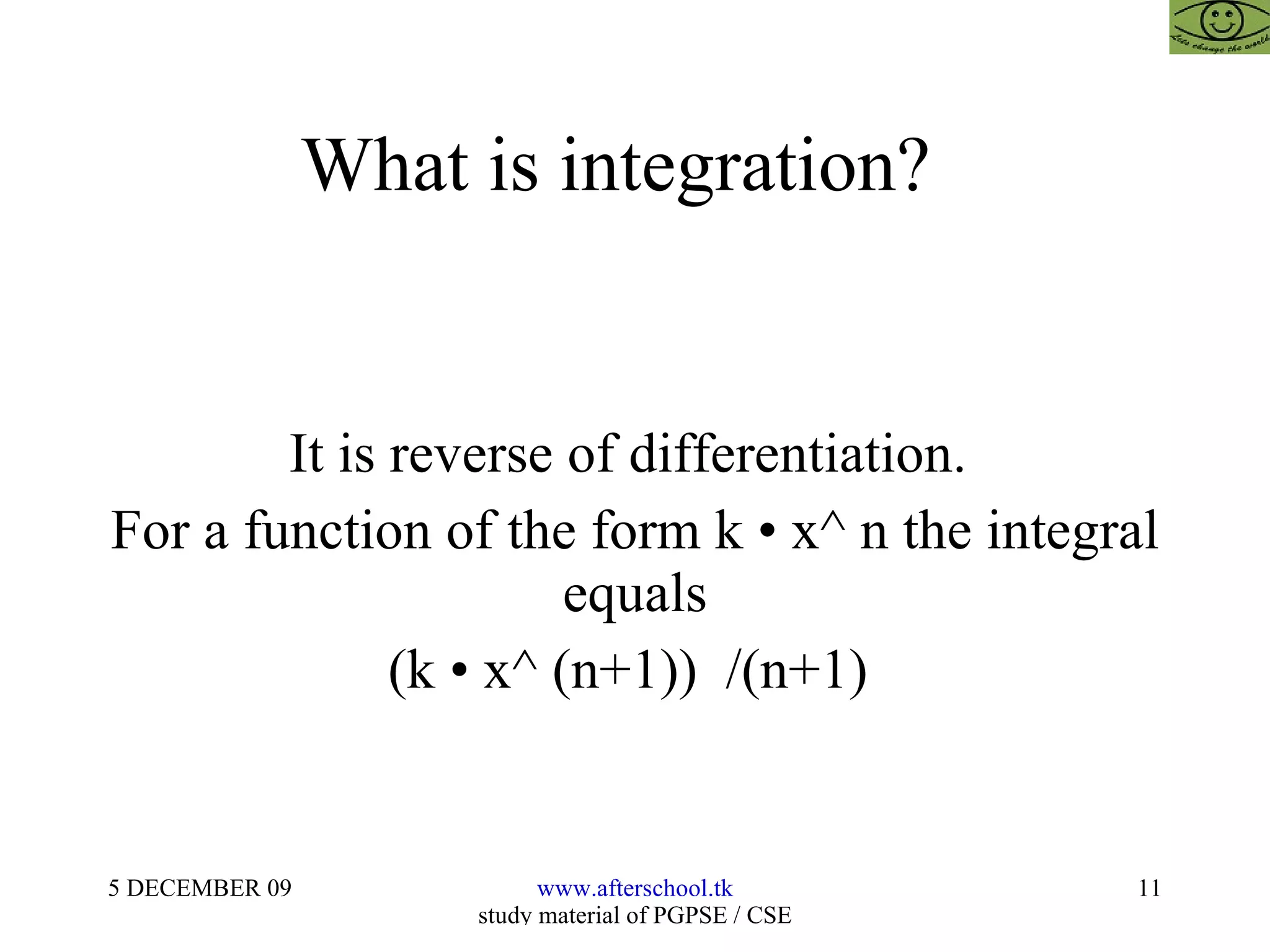 Differentiation And Integration Odp