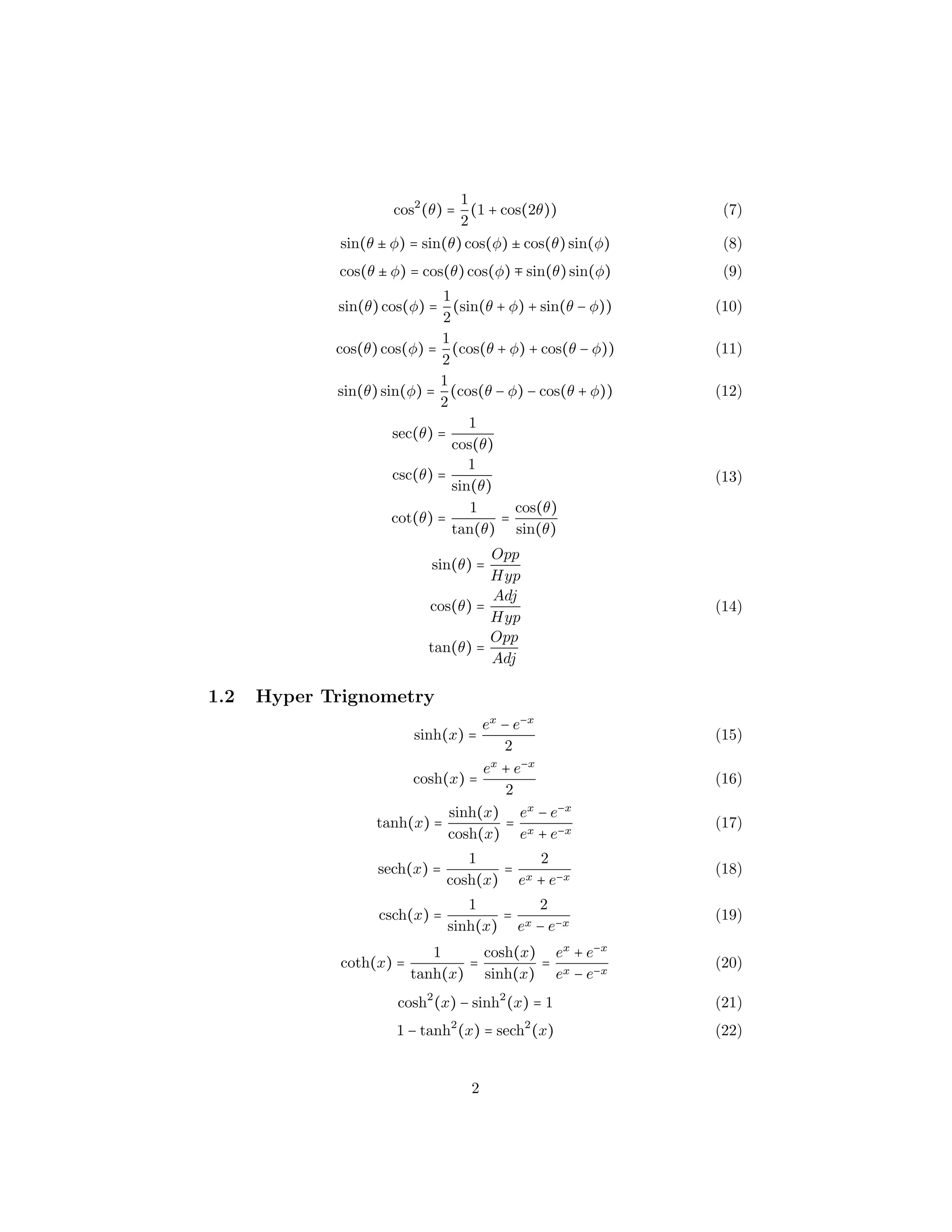 Summary Of Important Laws Of Differentiation And Integration | PDF ...