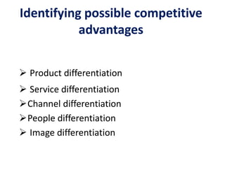 Differentiation and positioning | PPTX | Business | Business and Finance