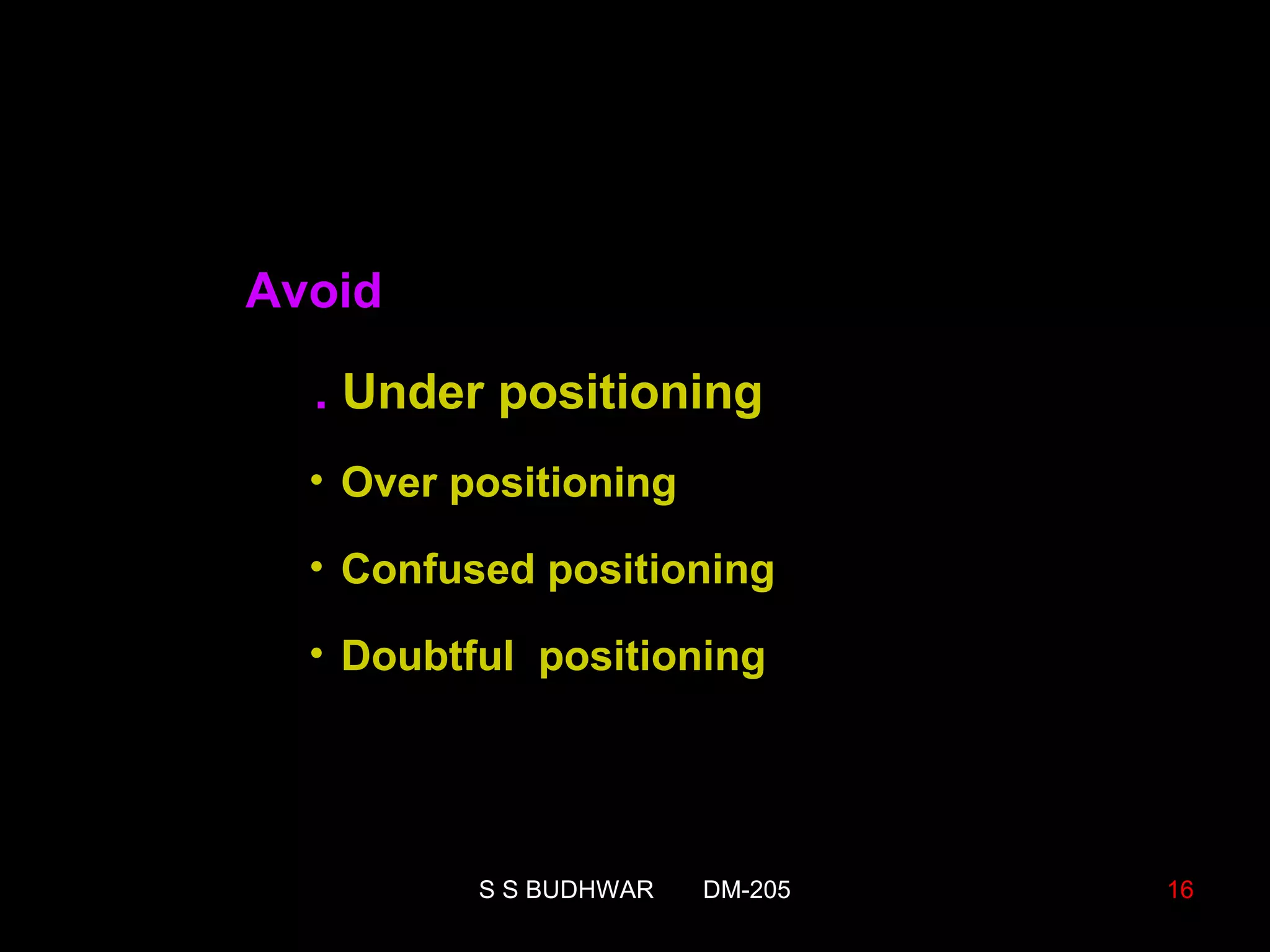 Differentiation and positioning chapter 6 new | PPT