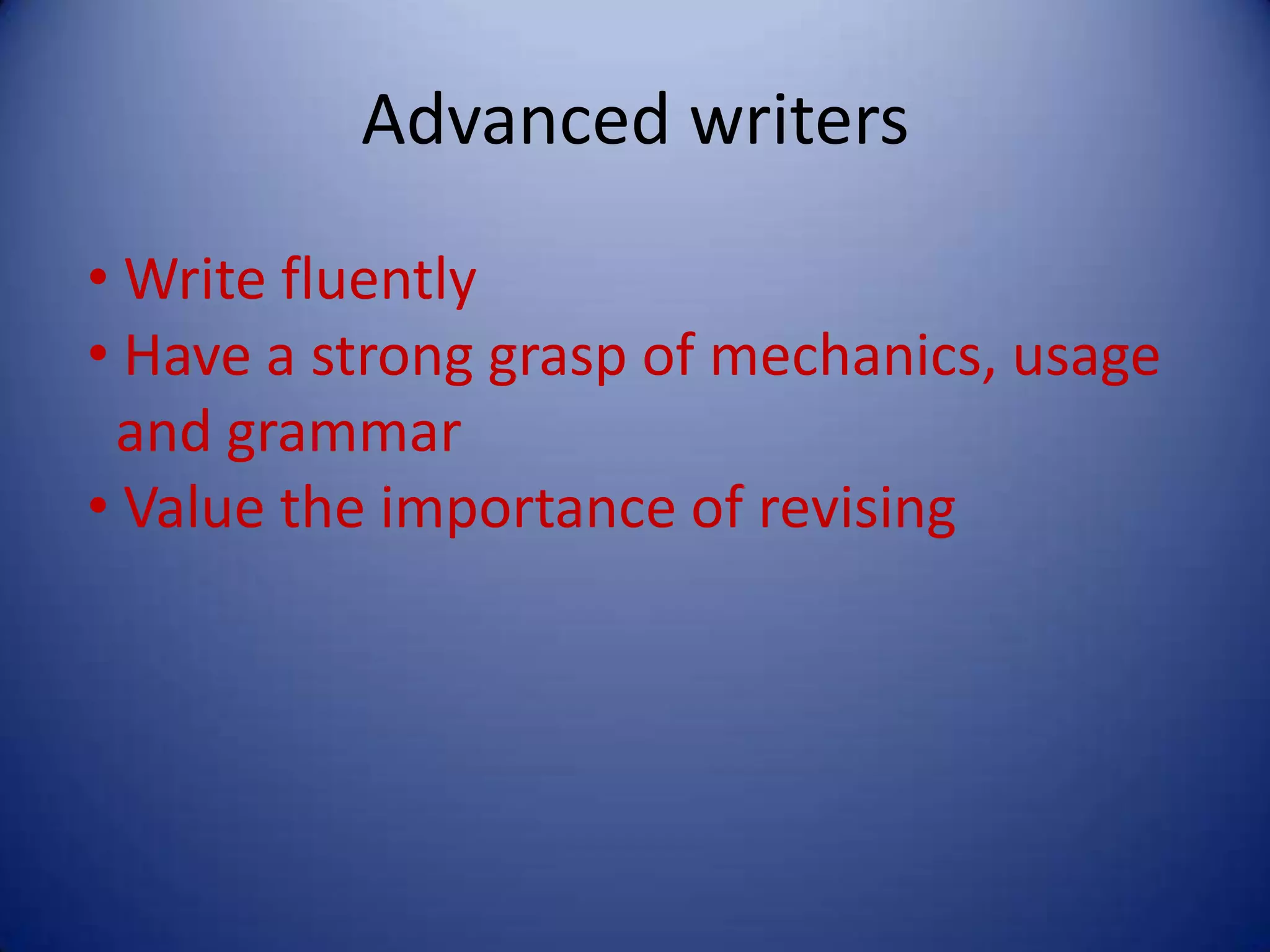 Differentiation and writing | PPT