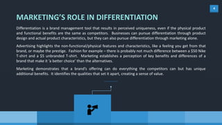 Differentiation: what makes your brand different? | PDF