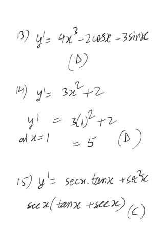 differentiation assignment.pdf for class 11th | PDF