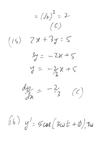 differentiation assignment.pdf for class 11th | PDF