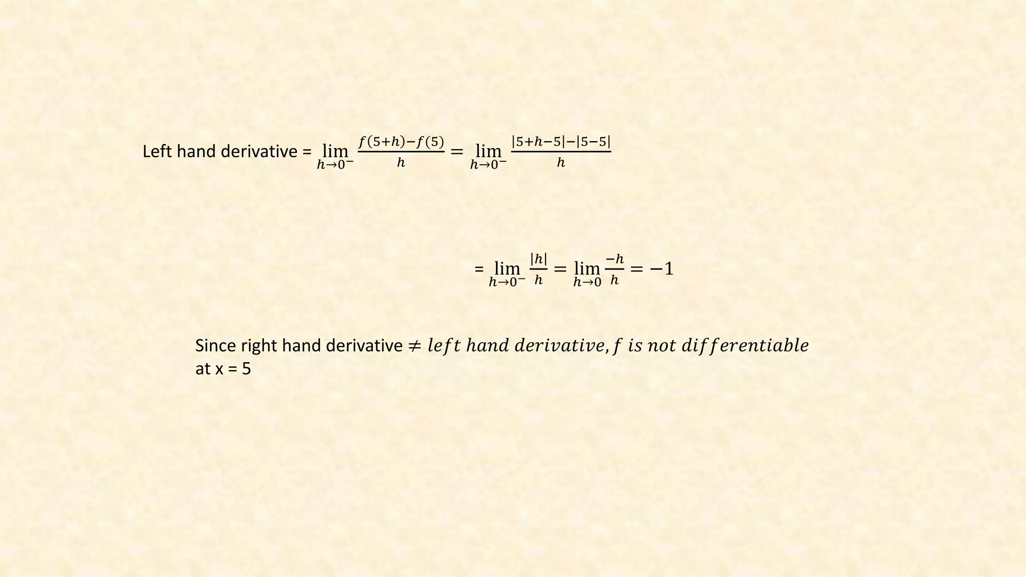 Differentiation by first principles | PPTX