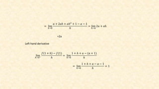 Differentiation by first principles | PPTX