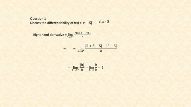 Differentiation by first principles | PPTX | Physics | Science