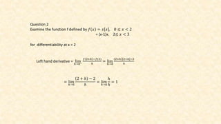 Differentiation by first principles | PPTX | Physics | Science