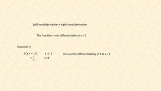 Differentiation by first principles | PPTX