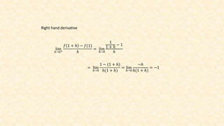Differentiation by first principles | PPTX