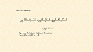 Differentiation by first principles | PPTX
