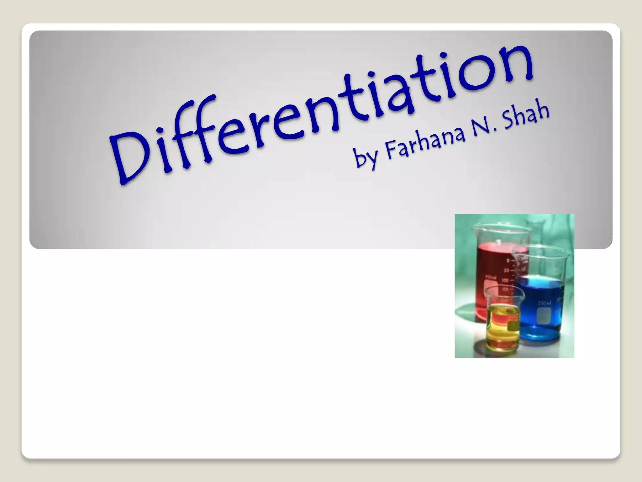 Differentiation | PPT