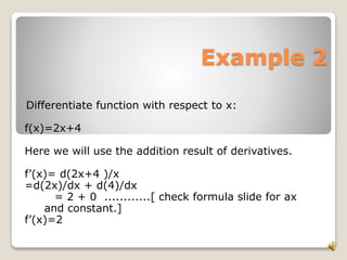 Differentiation Basics | PPTX