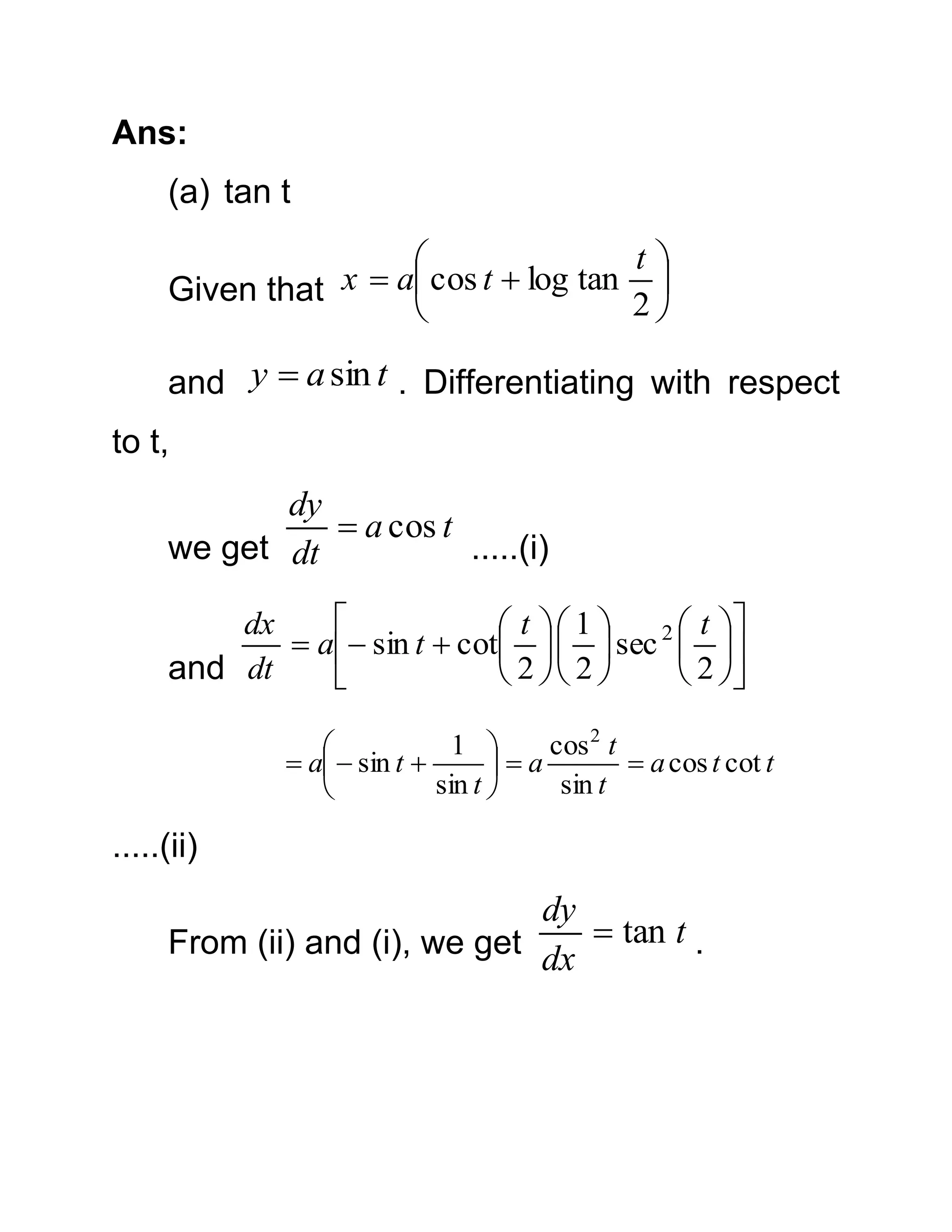 Understanding Differentiation - JEE Main 2014 Maths | PDF