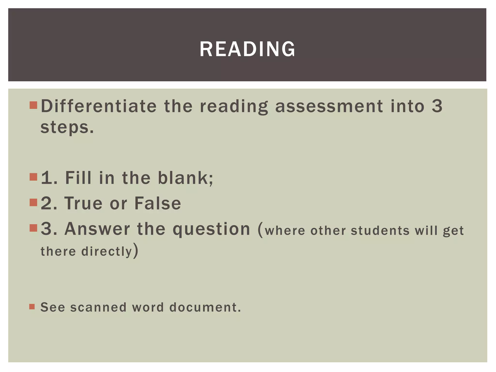 Differentiation in Assessment_Daisy Guo | PPT
