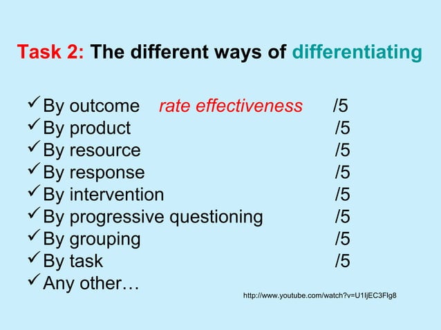 Differentiation Group First Meeting | PPT