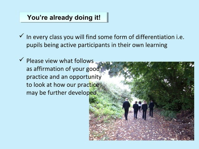 Differentiation Group First Meeting | PPT