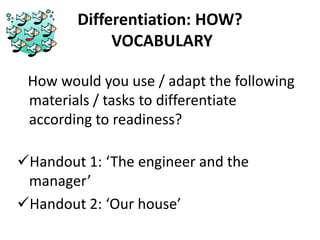 Differentiation in the classroom | PPTX