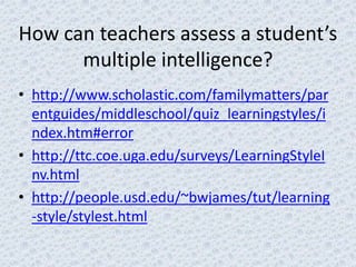 Differentiation in the science classroom | PPTX