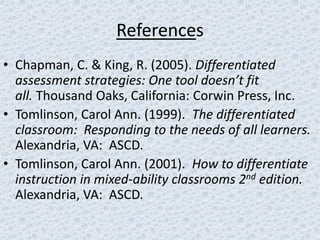Differentiation in the science classroom | PPTX