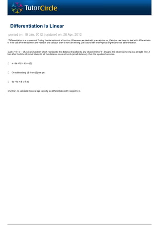 Differentiation+is+Linear | PDF