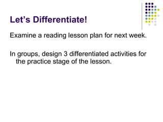 Differentiation Made Easy | PPT
