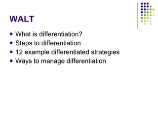 Differentiation Made Easy | PPT