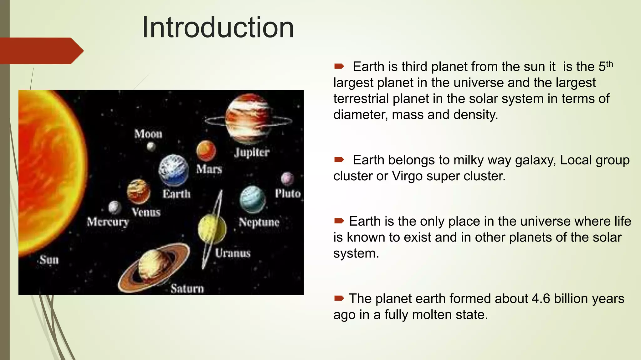 Differentiation of earth | PPTX