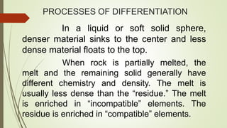 Differentiation of earth | PPTX