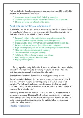 Differentiation of Instruction in the Elementary Grades.docx