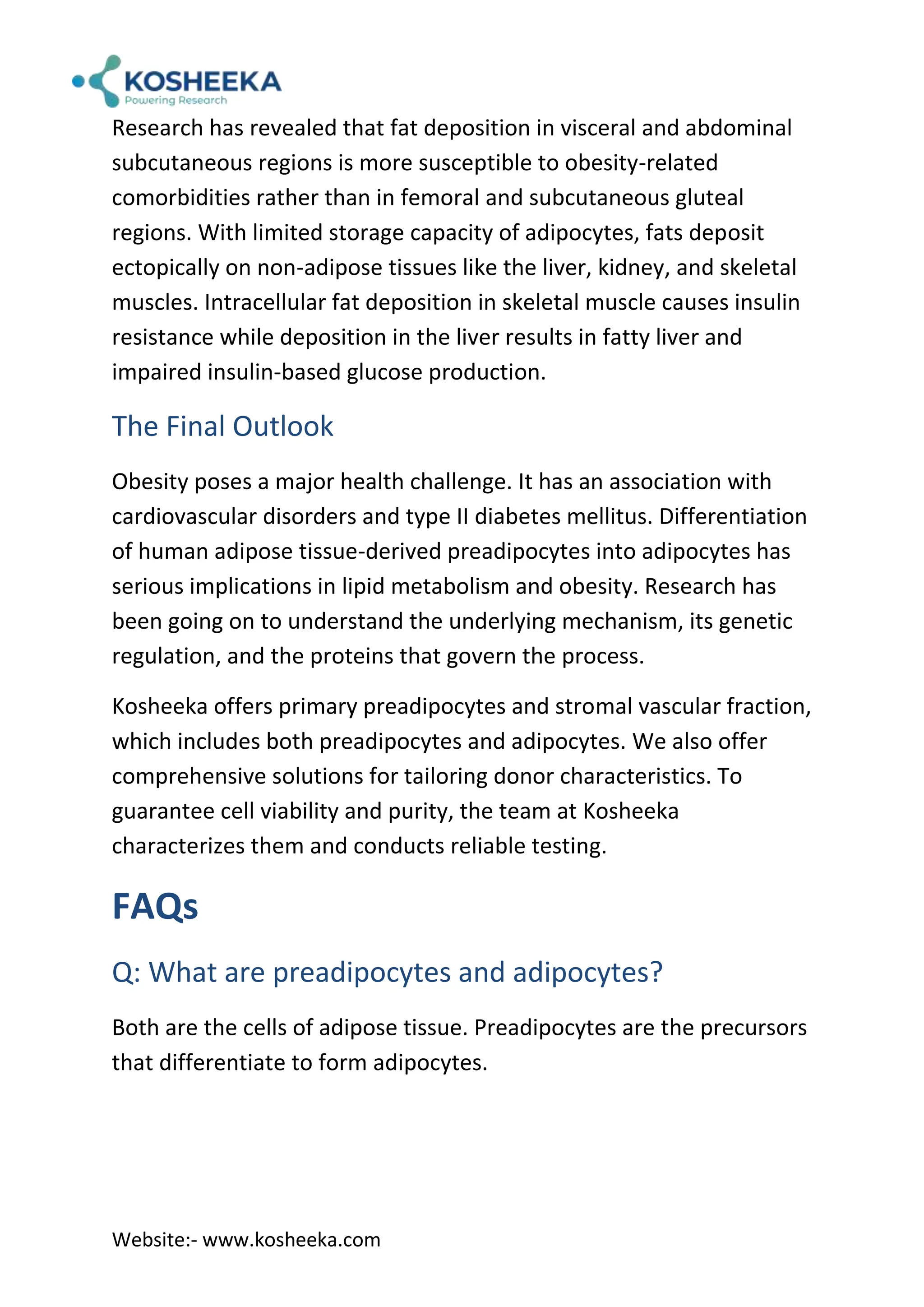 Differentiation of Preadipocytes: Role in Lipid Metabolism and Obesity ...