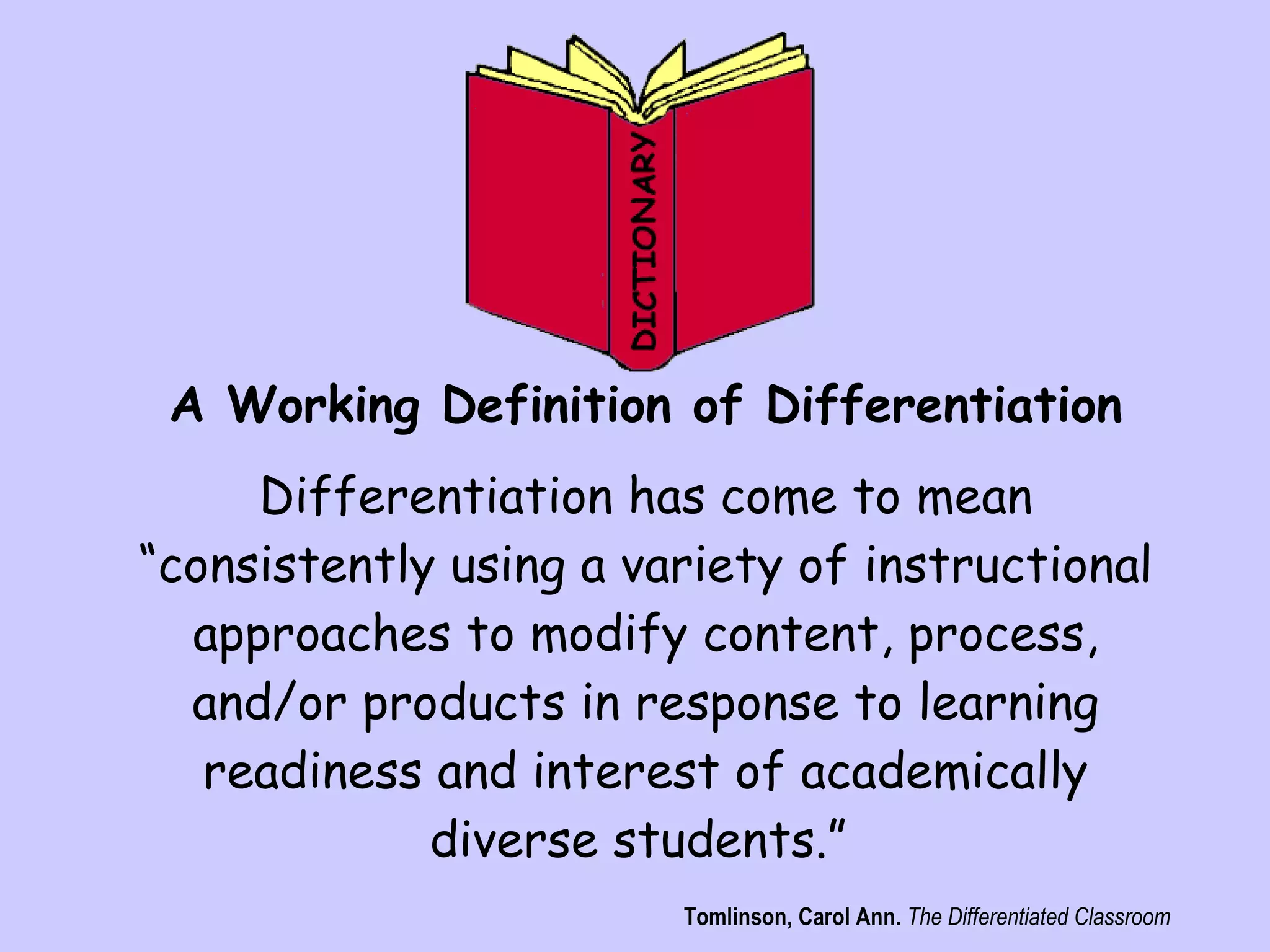 Differentiation powerpoint for tuesday pd | PPT | Educational ...