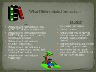 Differentiated Instruction in the Social Studies and English Classrooms ...