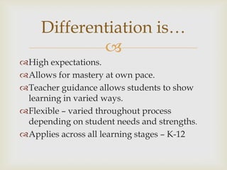 Differentiation Presentation Pptx