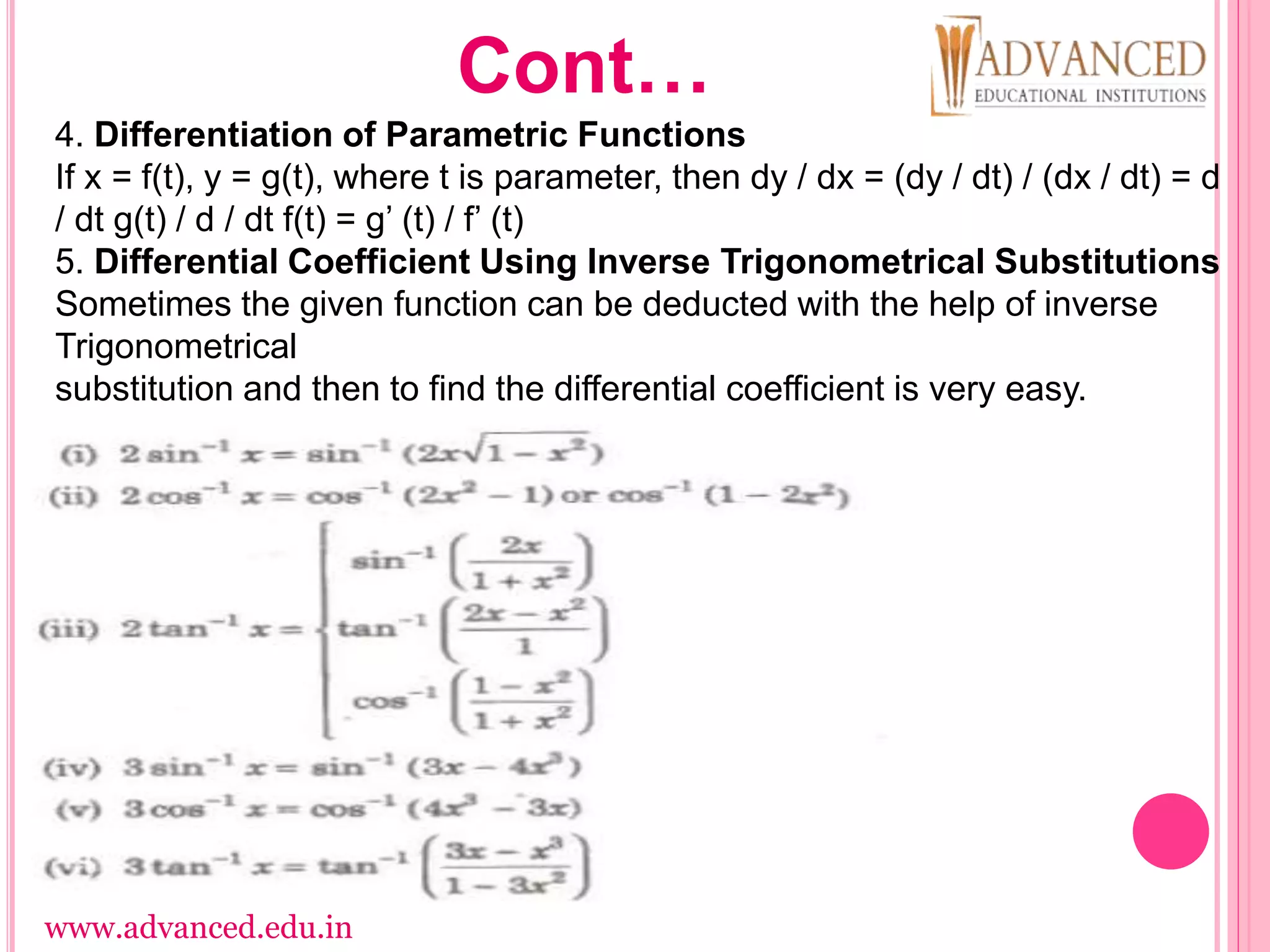 DIFFERENTIATION | PPTX
