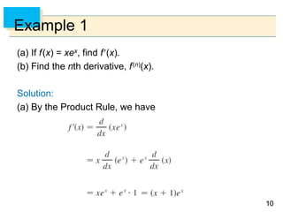 College Mathematics: Differentiation rules | PPT