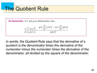 College Mathematics: Differentiation rules | PPT