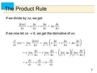 College Mathematics: Differentiation rules | PPT