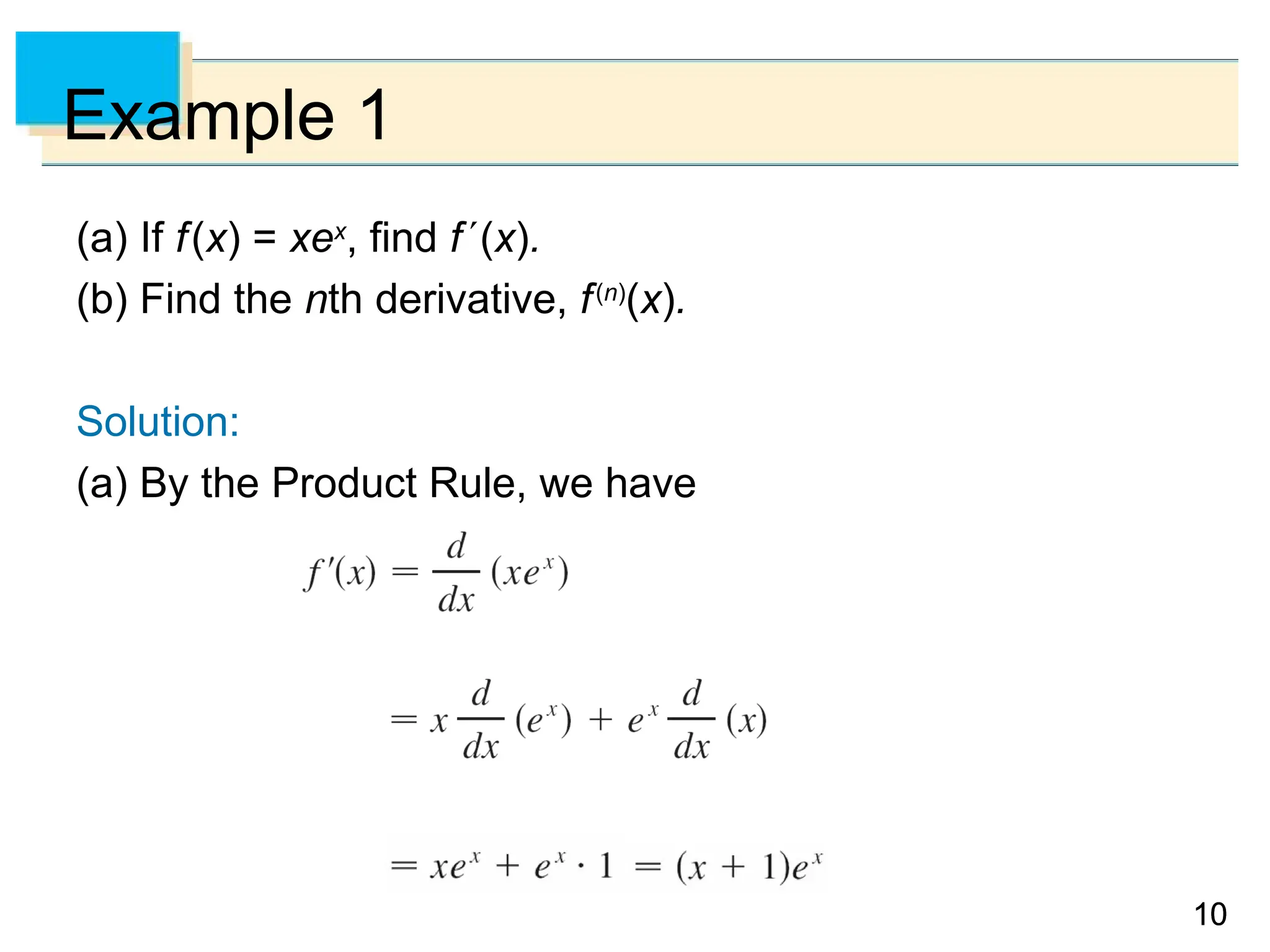 Differentiation rules for learning Calculus | PPT